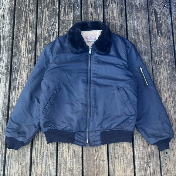 WearGuard | Jackets & Coats | Vintage Wearguard Sherpa Lined Flight ...
